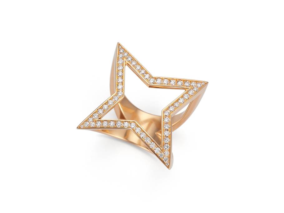 Angela Hübel Domino Ring mit Brillanten Roségold kaufen