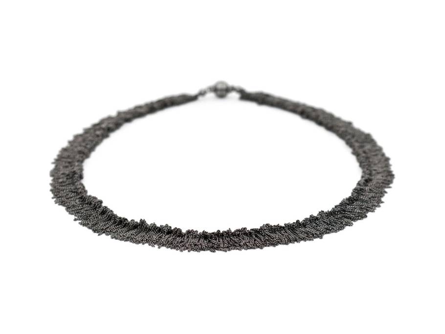 Claudia Milić Jewelry Ohrringe klein Siara schwarz rhodiniert kaufen