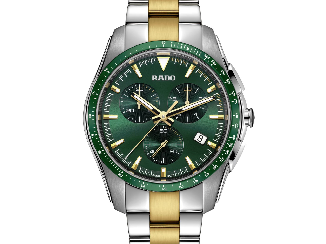 Rado HyperChrome Chronograph Edelstahl 44,9mm grünes