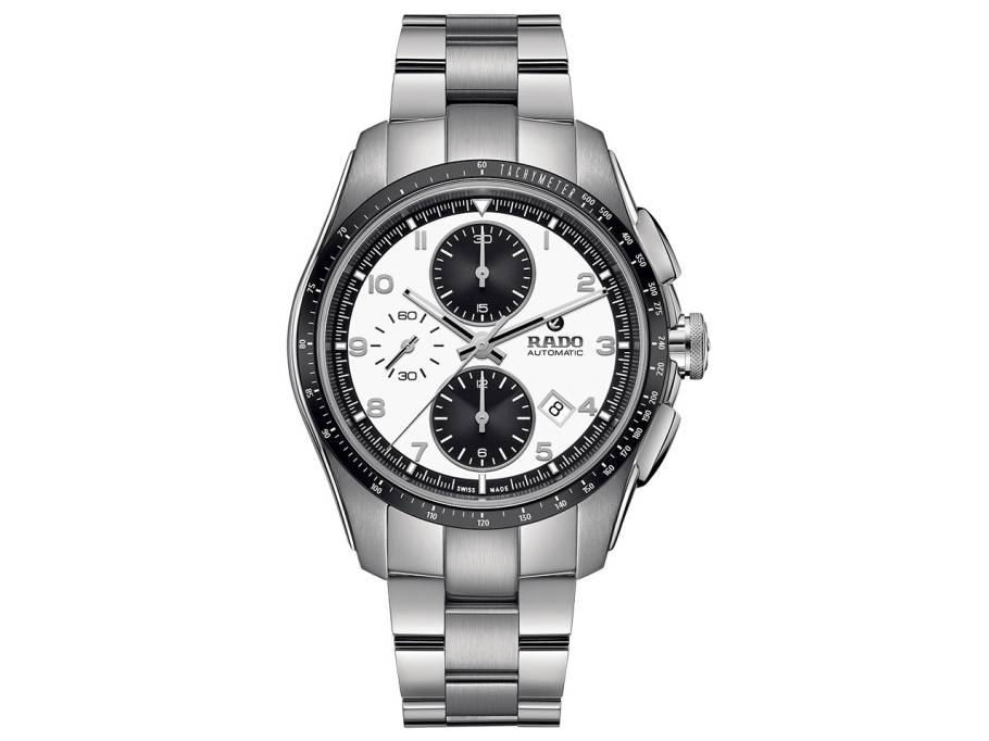 Rado Hyperchrome Gent Automatic Chronograph XXL Edelstahl schwarzes ...