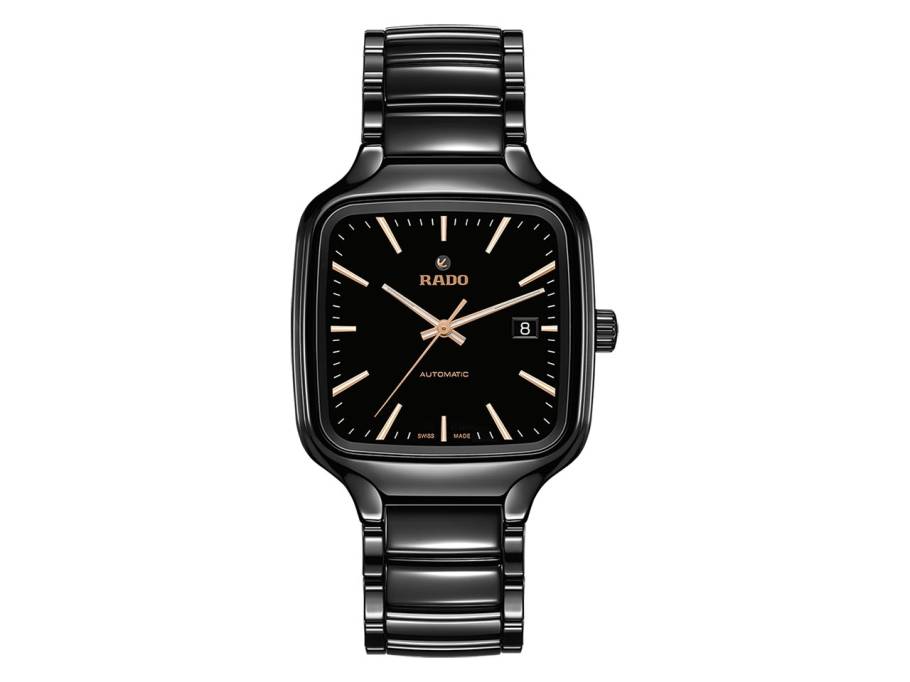 Rado True Square Automatik Keramik anthrazit Keramikband mit 4 ...