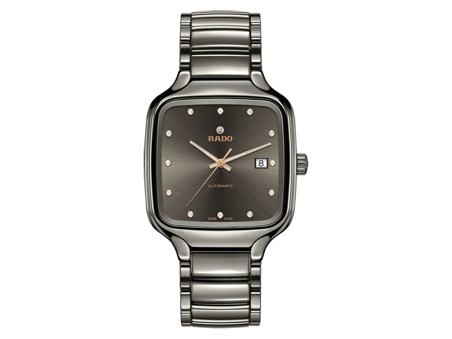 Rado True Square Automatik Keramik anthrazit Keramikband mit 4 ...