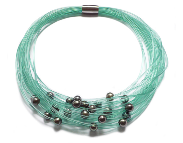 Monika Seitter Osiris anthrazitArmband 14 Tahitiperlen kaufen